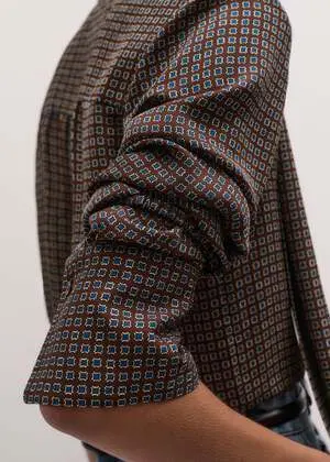 ME+EM Square Geo Print With Tie + Arm Adjuster