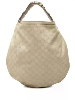 Gucci 2000-2015 Guccissima Horsebit Wave Hobo Bag