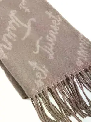 TWINSET Logo-pattern Fringed Scarf