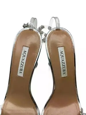 AQUAZZURA Secrets 95 Embellished Sandals