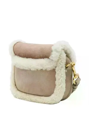 Dior 2020 Small Suede Shearling Bobby Crossbody Bag