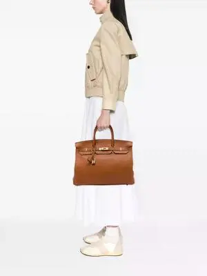 Hermès 2001 Togo Birkin Retourne 40 Handbag - Brown