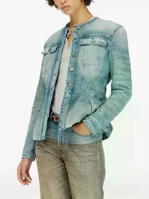 DIESEL® Collarless Denim Jacket