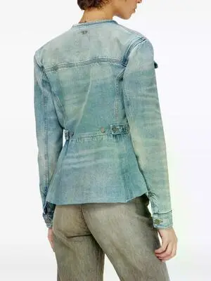 DIESEL® Collarless Denim Jacket