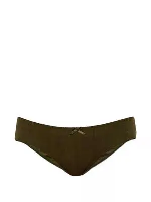 MAISON MARGIELA Logo-patch Pointelle-knit Briefs