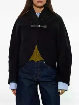 FORTE_FORTE Bead-embellished Buckle-fastening Jacket