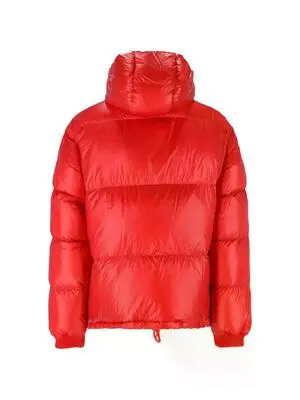 Moncler Hooded Quilted Jacket - Red
