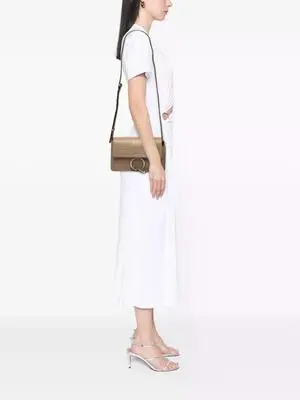 Chloé 2019 Small Croc Embossed Leather Faye Crossbody Bag