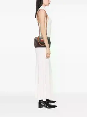 Celine 2013 Macadam Coated Canvas Satchel