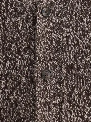 REISS Finsbury Wool-blend Speckled-knit Cardigan
