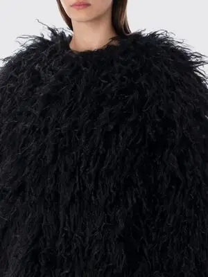 Goldbergh Reversible Short Faux Fur Coat With Graphic Print - Black