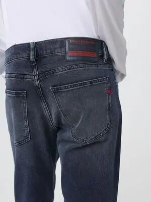 DIESEL® D-strukt Mid-rise Slim Fit Jeans In Stretch Denim - Navy