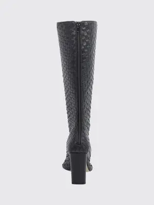 Bottega Veneta Cherry Intrecciato Leather High-heel Knee-high Boots