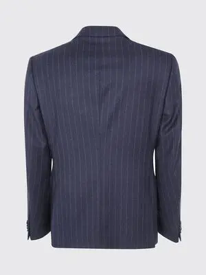 Zegna Pinstripe-pattern Pure Wool Single-breasted Suit - Grey