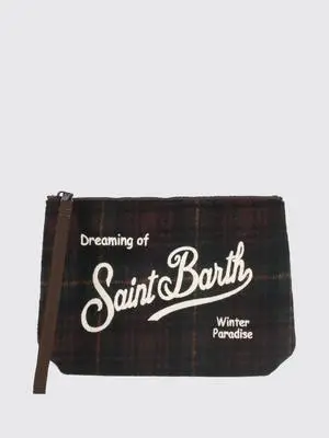 MC2 SAINT BARTH Aline Tartan Print Neoprene Mini Handbag With Logo - Fa02