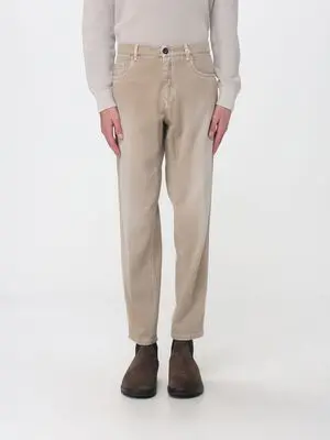 MYTHS Slim Fit Five-pocket Cotton Trousers - Beige