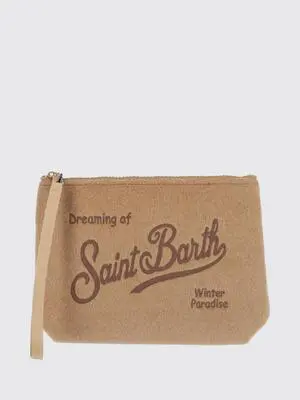 MC2 SAINT BARTH Aline Wool Blend Mini Handbag With Embroidered Logo - Fa03