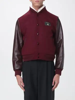 Celine Varsity Bomber Jacket In Virgin Wool Blend With Appliqué Logo
