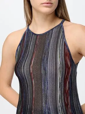 Missoni Slim Fit Off-the-shoulder Striped Lurex Jersey Top