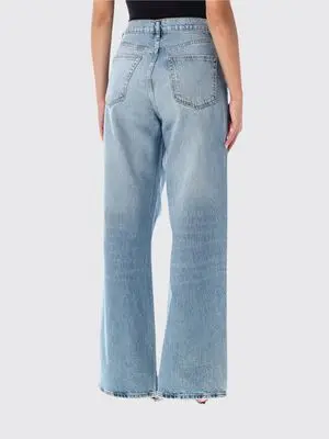 FRAME The Loose High-waisted Baggy Wide-leg Cotton Jeans