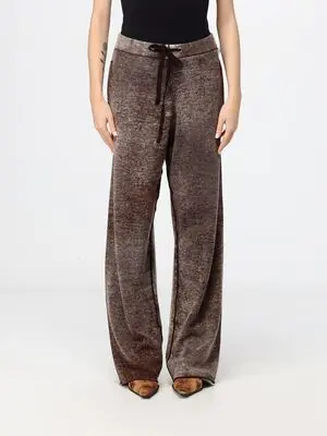 DIESEL® Abstract Print Wool Knit Palazzo Trousers