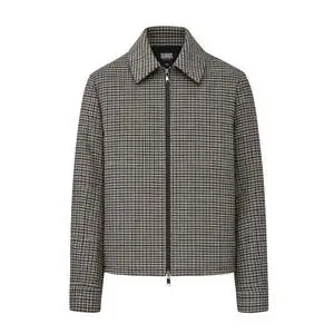 GUARDS LONDON Edward Wool Check Harrington Check - Grey