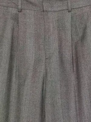 PT TORINO Herringbone Pleated Trousers