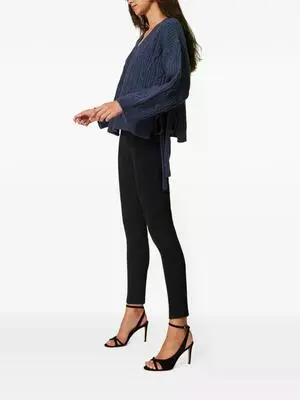 TWINSET Cable-knit Tie-fastening Sweater