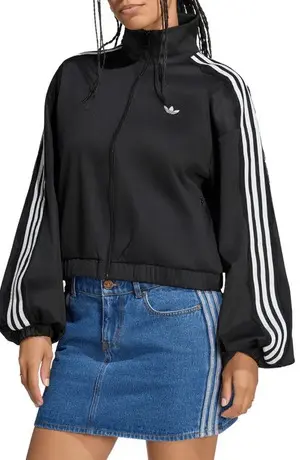 ADIDAS ORIGINALS Lace Oversized Archive Track Top - Black