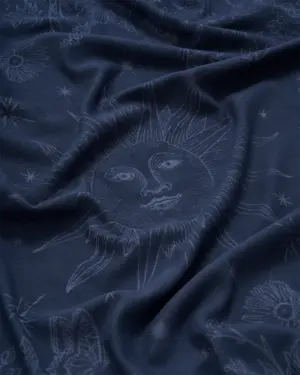 FABLE ENGLAND Selene Large Square Jacquard Scarf