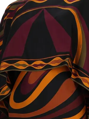Emilio Pucci Abito In Seta Con Stampa "marmo