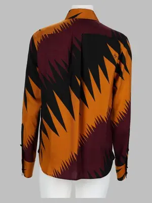Emilio Pucci Camicia In Seta Con Stampa "drago - Multicolour