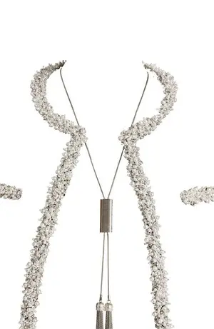 Balmain Long Brass Tassel Necklace