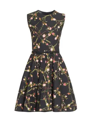 Giambattista Valli Floral Cotton Poplin Minidress