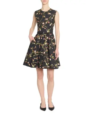 Giambattista Valli Floral Cotton Poplin Minidress