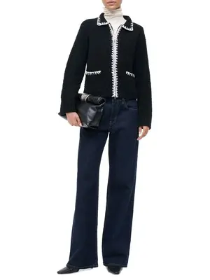 Staud Jeremy Tweed Sweater