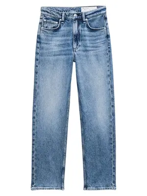 Rag & Bone Harlow Mid-rise Ankle Straight Jeans - Amity