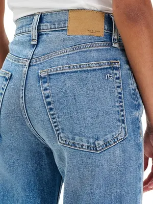 Rag & Bone Harlow Mid-rise Ankle Straight Jeans