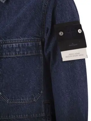 Stone Island Denim Jacket With Patch Pockets