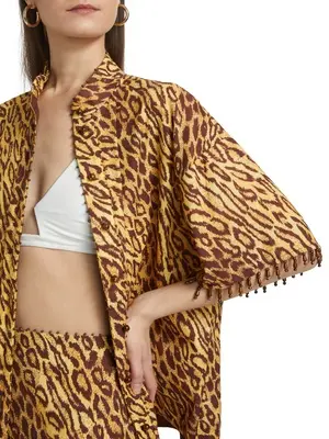 Zimmermann Coco Print Cotton Cover-up Shirt