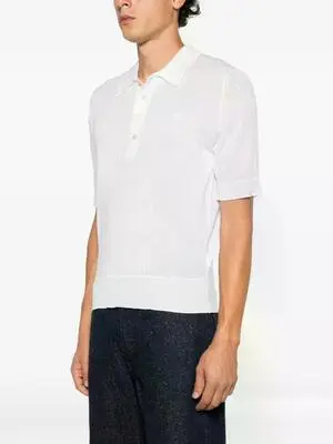 WALES BONNER Blessings Lace-knit Polo Shirt
