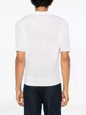 WALES BONNER Blessings Lace-knit Polo Shirt