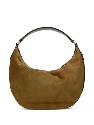 JIMMY CHOO Suede Crescent Tote Bag