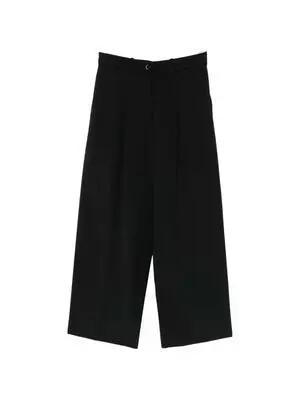 NINE:INTHE:MORNING Rubino Pleated Wide-leg Trousers - Black