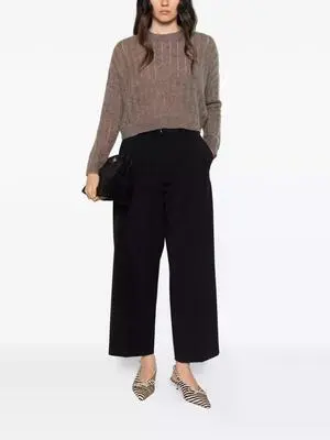 NINE:INTHE:MORNING Rubino Pleated Wide-leg Trousers