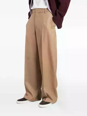 LANEUS Pleated Wide-leg Trousers