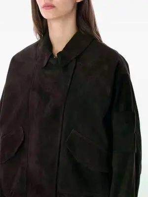 SWORD 6644 Suede Bomber Jacket