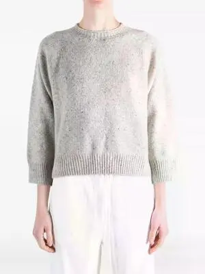 MARGARET HOWELL Donegal Raglan-sleeve Flecked Sweater