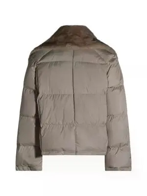 Antonelli Firenze Faux-fur Trim Puffer Jacket - Neutrals
