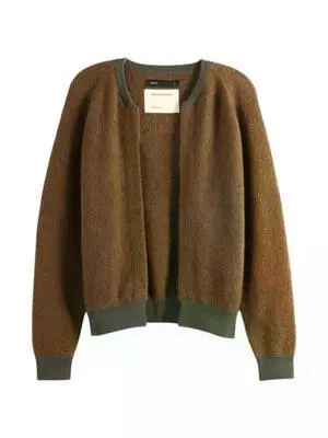 Frenckenberger Bouclé-knit Zip-up Cardigan - Brown